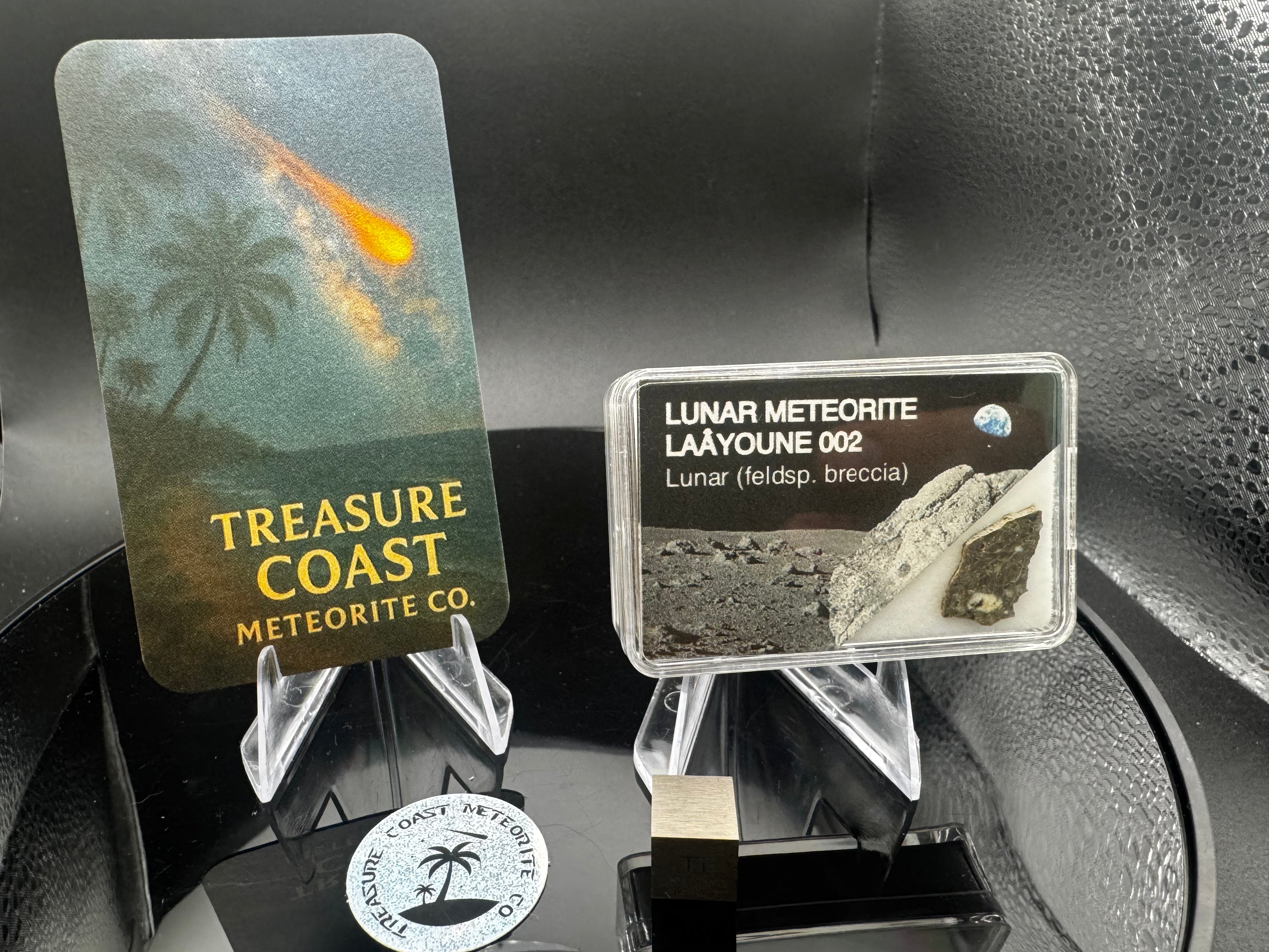 Laâyoune 002 Lunar Meteorite - Authentic Moon Rock with COA - Treasure ...