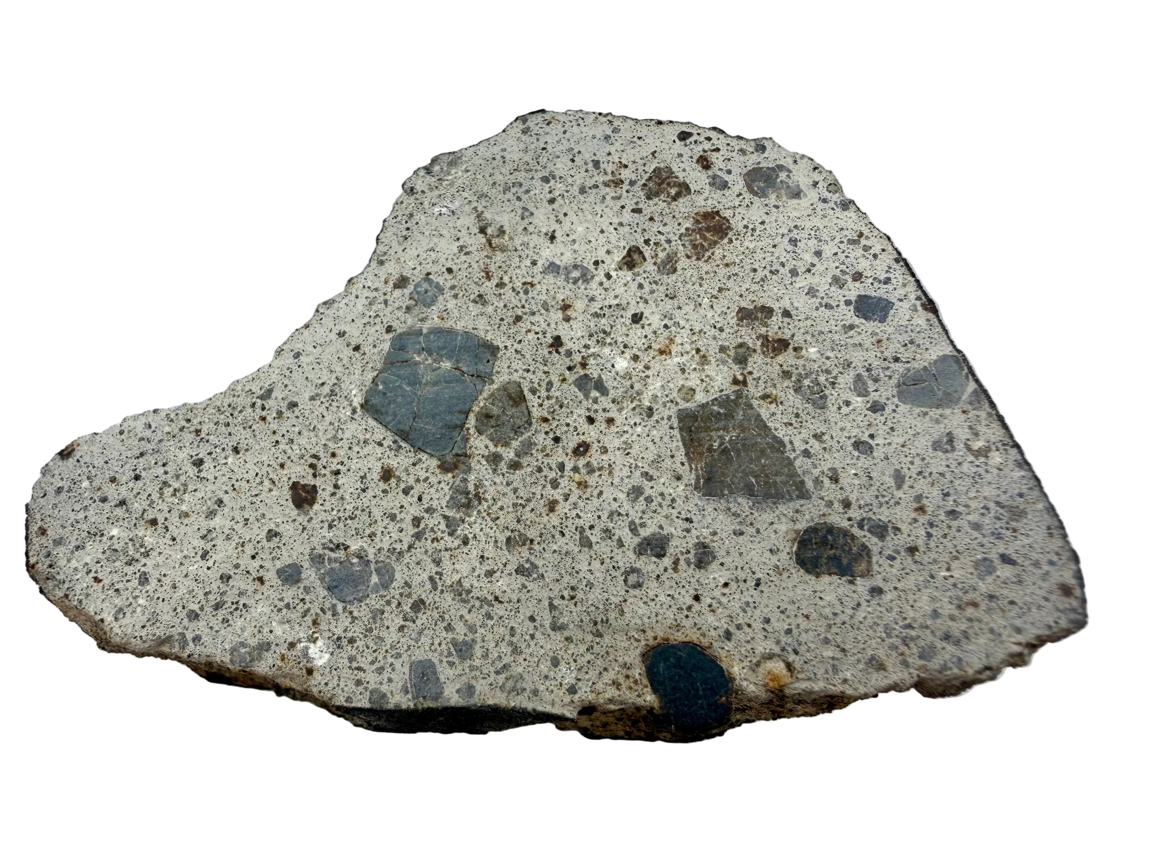 NWA 17708 Howardite Meteorite 350.42g Large End Cut - Museum Specimen ...